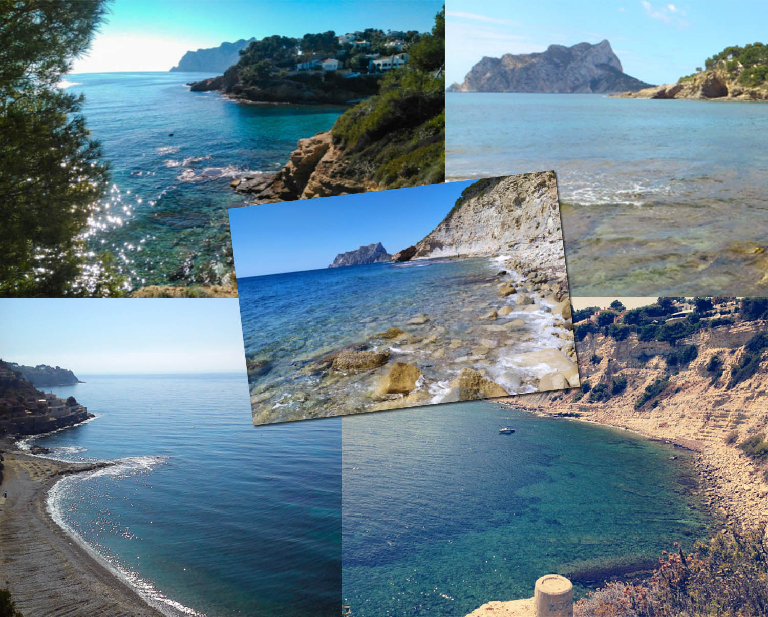 Calas entre Moraira y Calpe | Charter Moraira